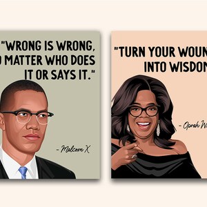 Famous Black Leaders Printable Posters | 10 Inspiration Black Leader ...