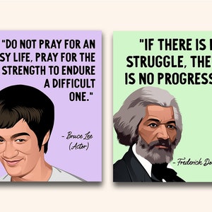 Famous Growth Minset Quotes Printable Posters || 10 Growth Mindset ...