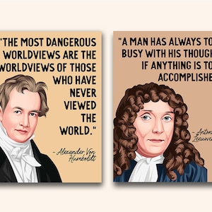 Famous Biologists Printable Posters || 10 Inspiration Biology Quote ...