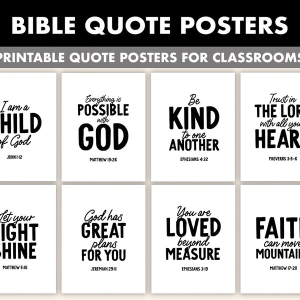 Bible Verse Poster - Etsy