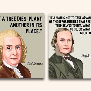 Famous Biologists Printable Posters || 10 Inspiration Biology Quote ...