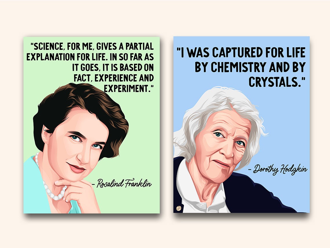 Famous Chemists Printable Posters || 10 Inspiration Chemistry Quote ...