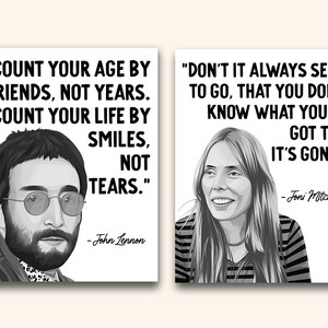 Famous Singers Printable Posters || 10 Inspiration Singers Quote ...