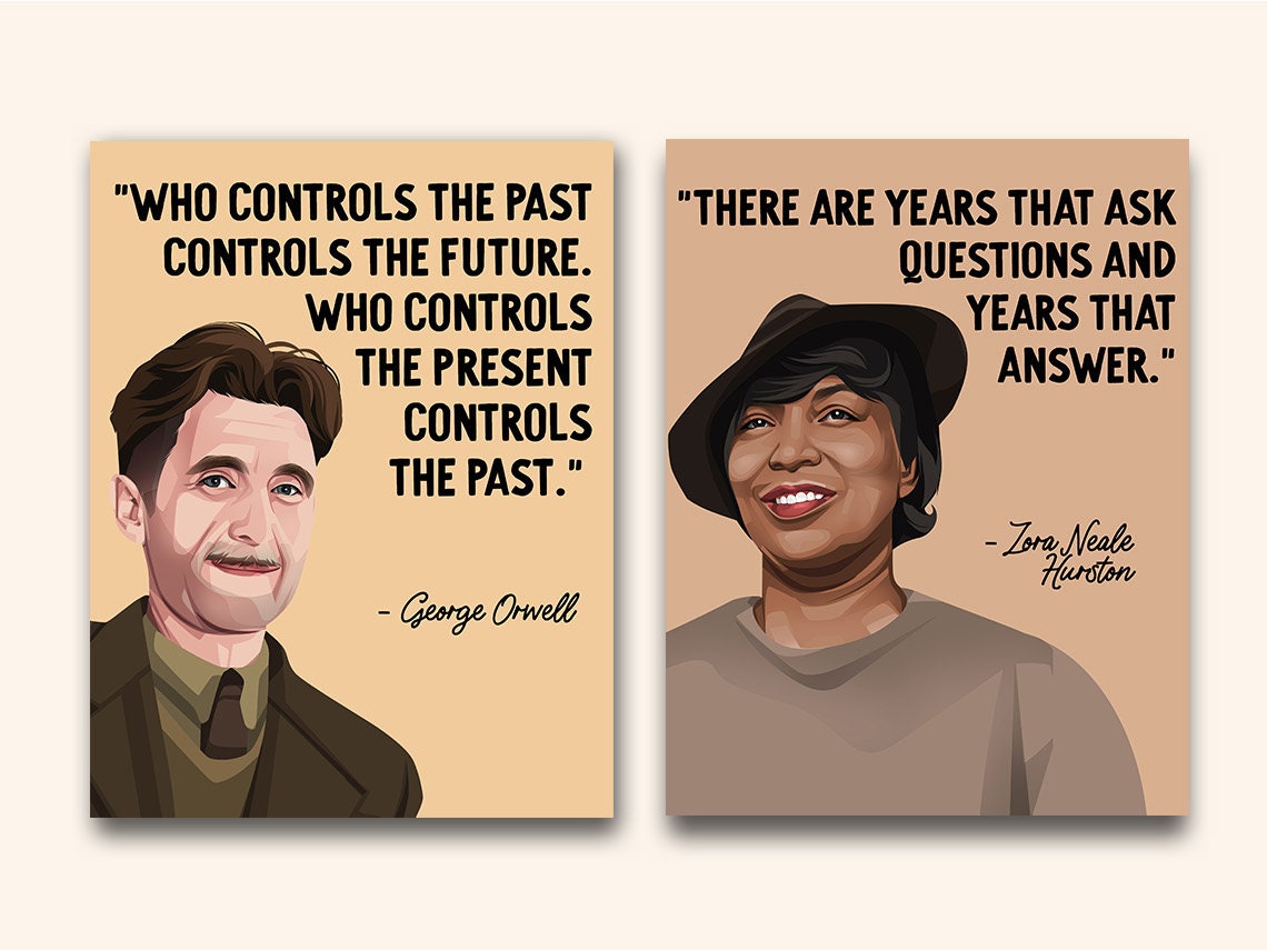 Famous Authors Printable Posters 10 Inspiration Author - Etsy UK