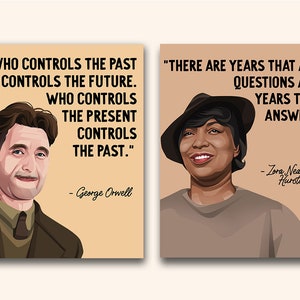 Famous Authors Printable Posters || 10 Inspiration Author Quote Posters ...