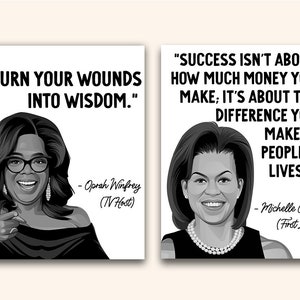 Inspirational Women Printable Posters || 10 Inspiration Women Quote ...