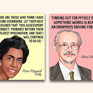 Famous Chemists Printable Posters || 10 Inspiration Chemistry Quote ...