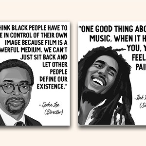 Black Icons Printable Posters || 10 Inspiration Black People Quote ...