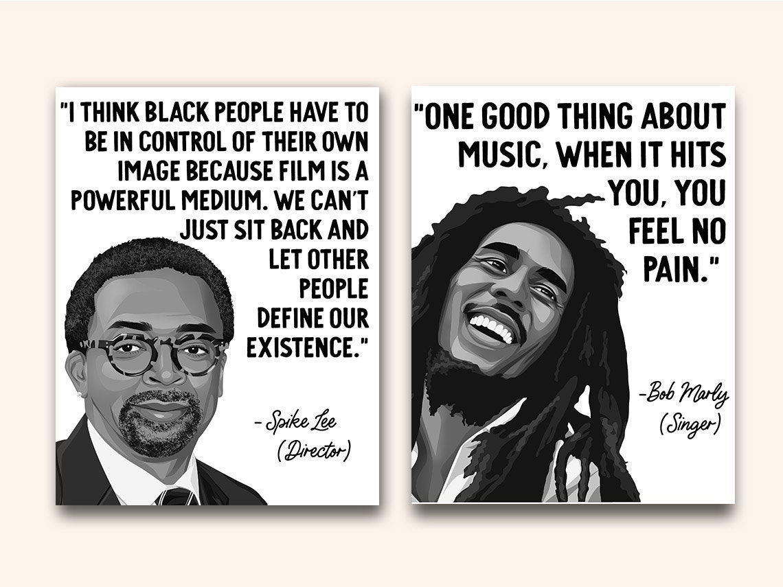 Black Icons Printable Posters || 10 Inspiration Black People Quote ...