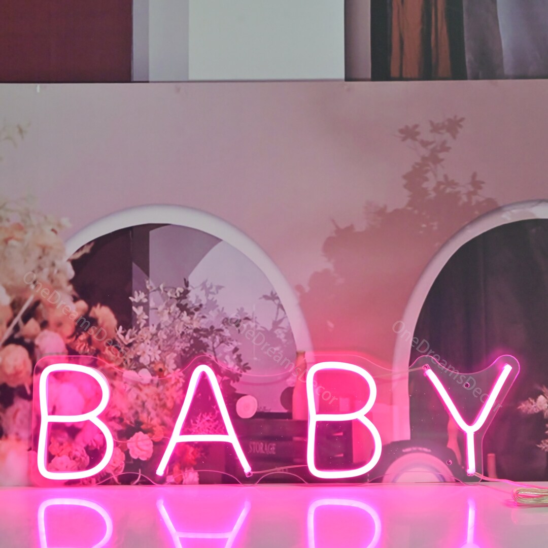 Baby Neon Sign Custom Led Neon Sign Light Art Wall Decor Baby Show ...