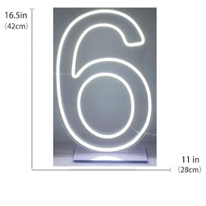 Number Neon Sign,birthday Welcome Sign,neon0-9 Number Sign,wedding ...
