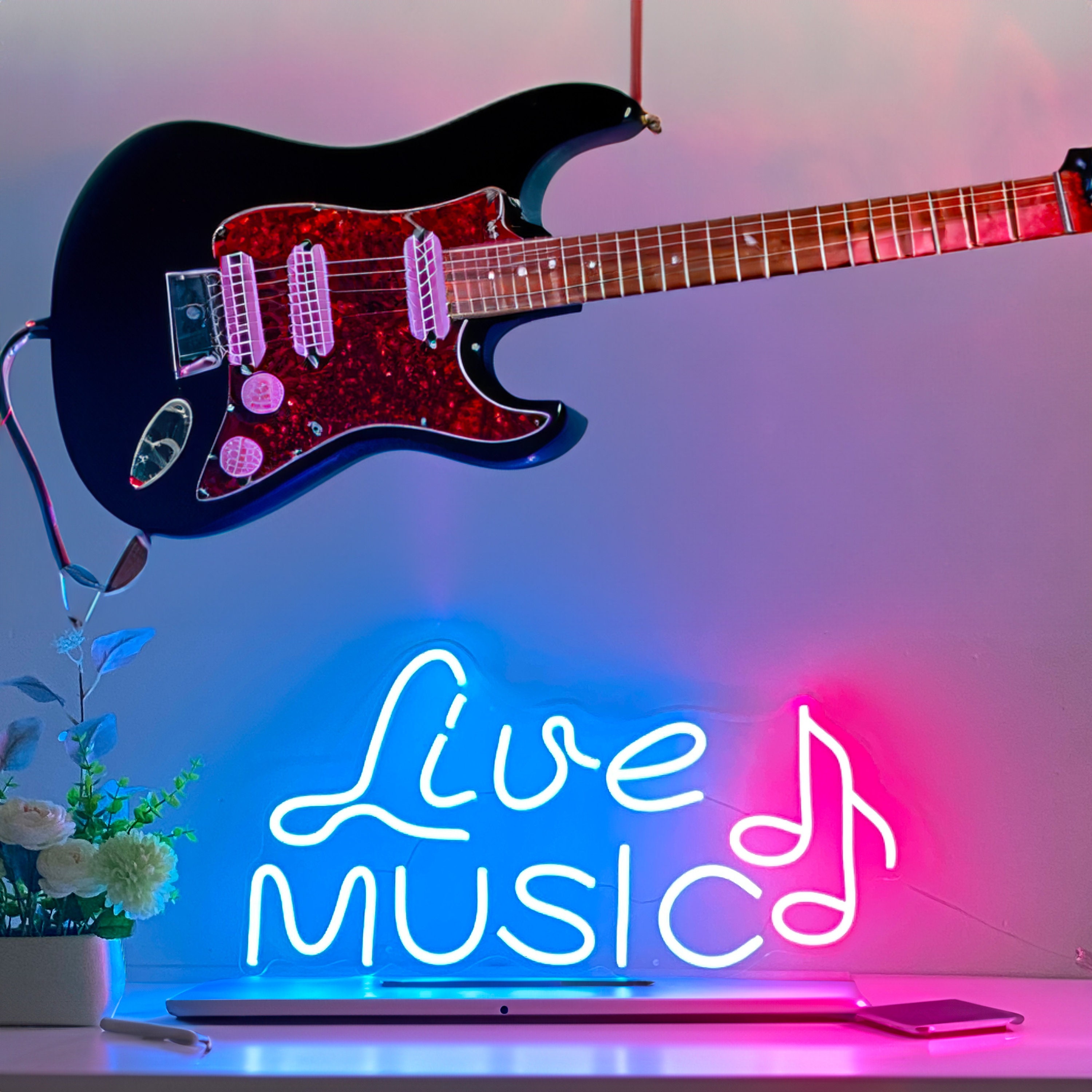 Neon Sign Custom | Neon Sign Live Music | Neon Sign Bar | Neon Sign ...