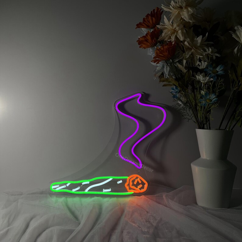 Neon Sign Custom Cigarette Neon Light Smoking LED Neon - Etsy