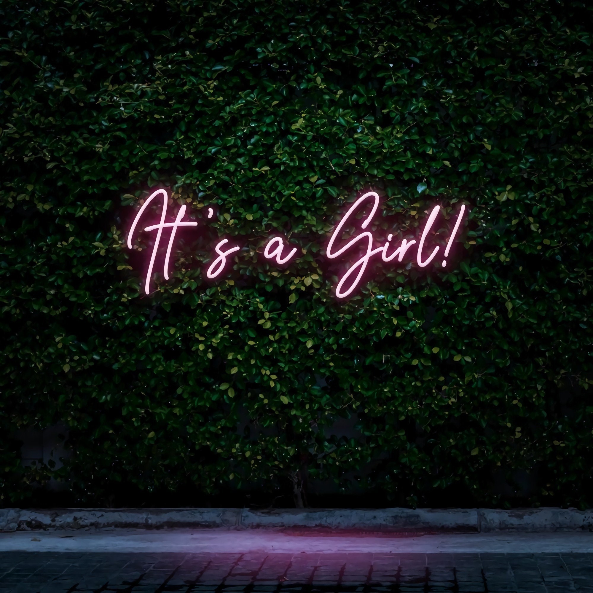 It's a Girl Neon Sign Custom Baby Shower Decoration Gender - Etsy