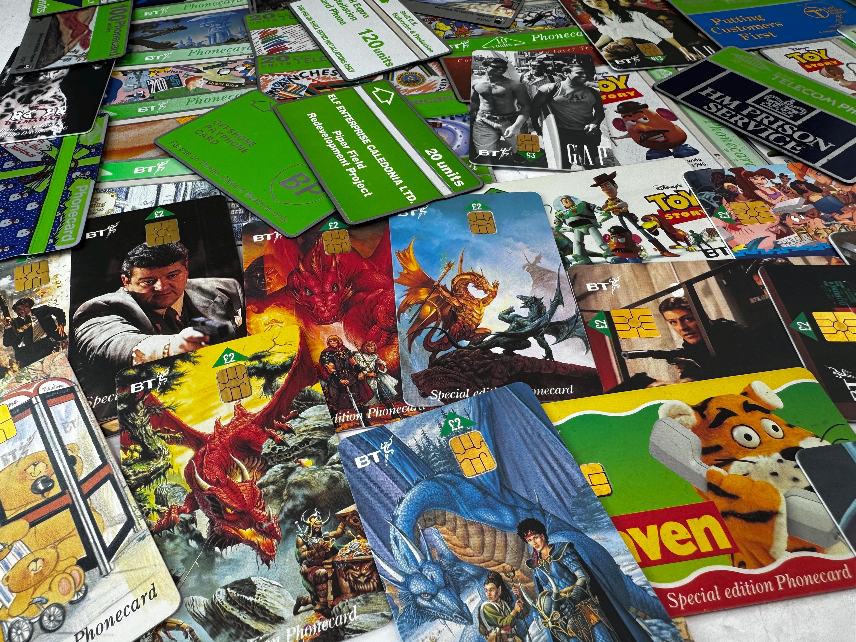 Vintage BT Phone Cards Lot of 12 Collection of Original British Telecom ...