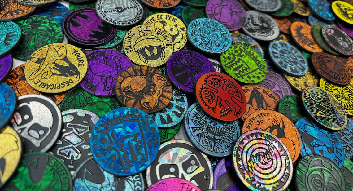 POGS Slammers Lot of 10 Original 90s Vintage Waddington POG Kinis ...