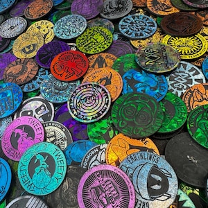 POGS Slammers Lot of 10 Original 90s Vintage Waddington POG Kinis ...