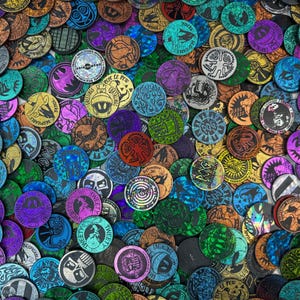 POGS Slammers Lot of 10 Original 90s Vintage Waddington POG Kinis ...