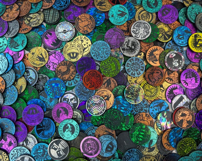 POGS Slammers Lot of 10 Original 90s Vintage Waddington POG Kinis ...