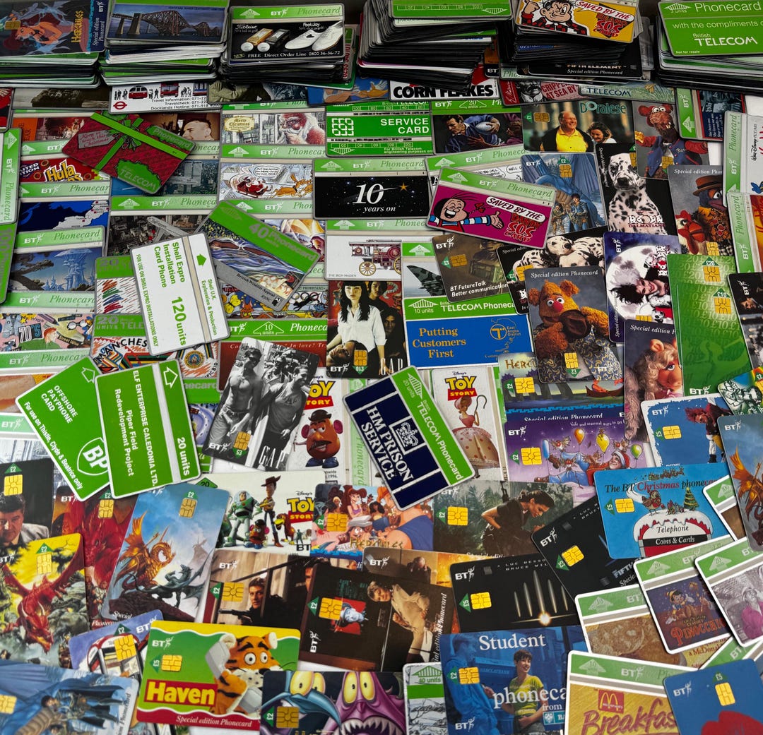 Vintage BT Phone Cards Lot of 12 Collection of Original British Telecom ...