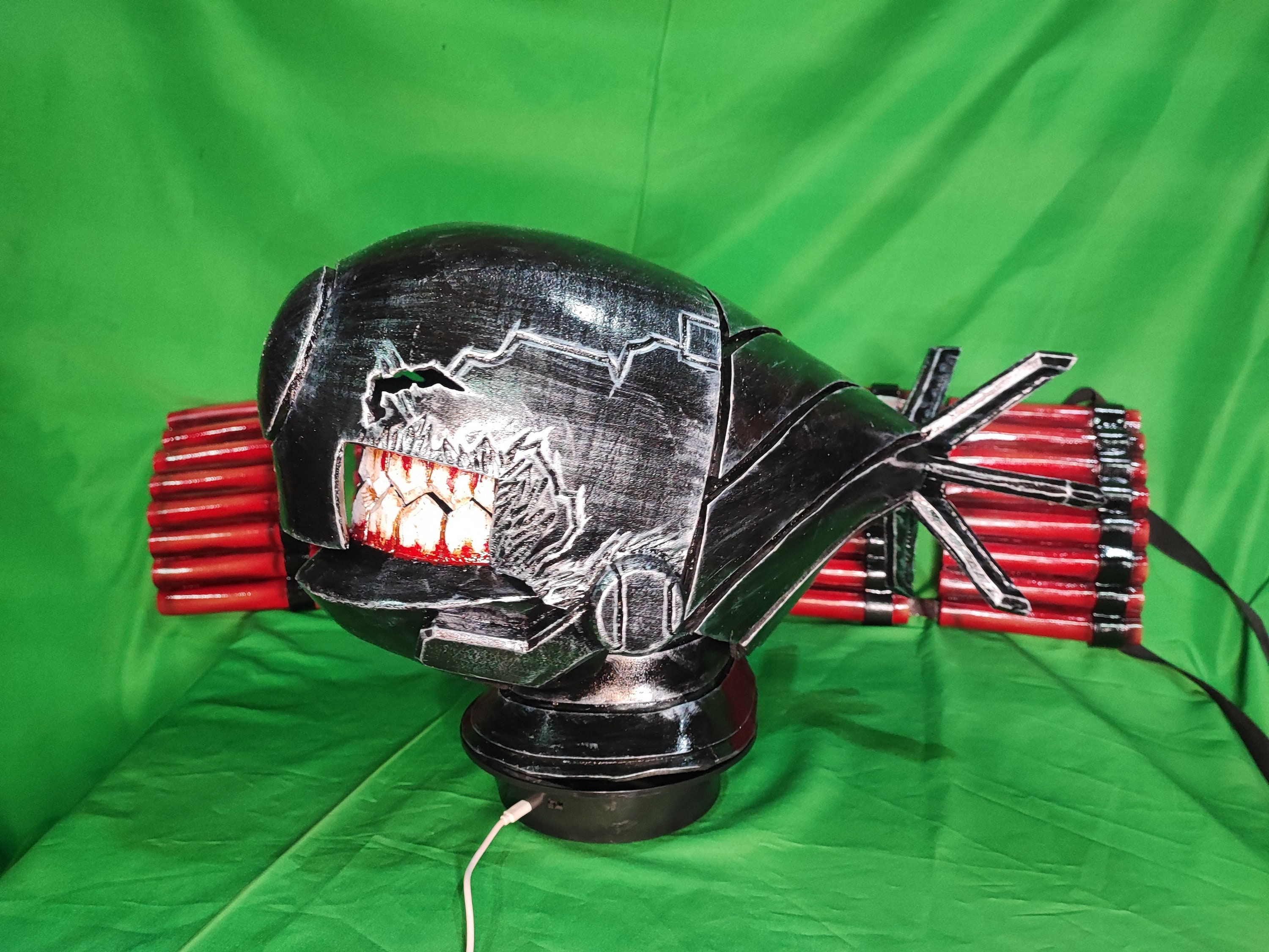 Bomb Devil Helmet and Bomb Belt Made to Order Props Commission EVA Foam ...
