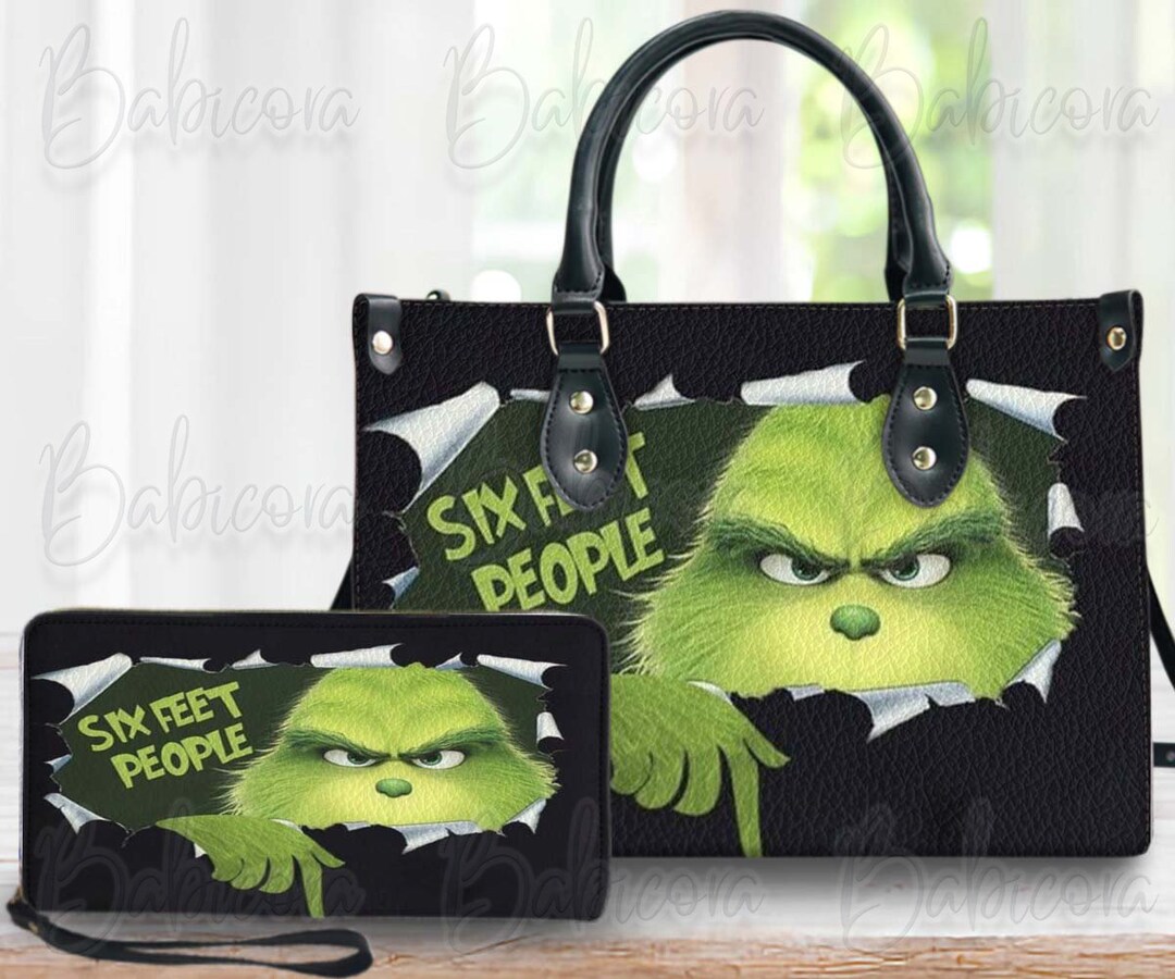 Grinch Christmas Leather Bag & Wallet Grinchmas Women - Etsy