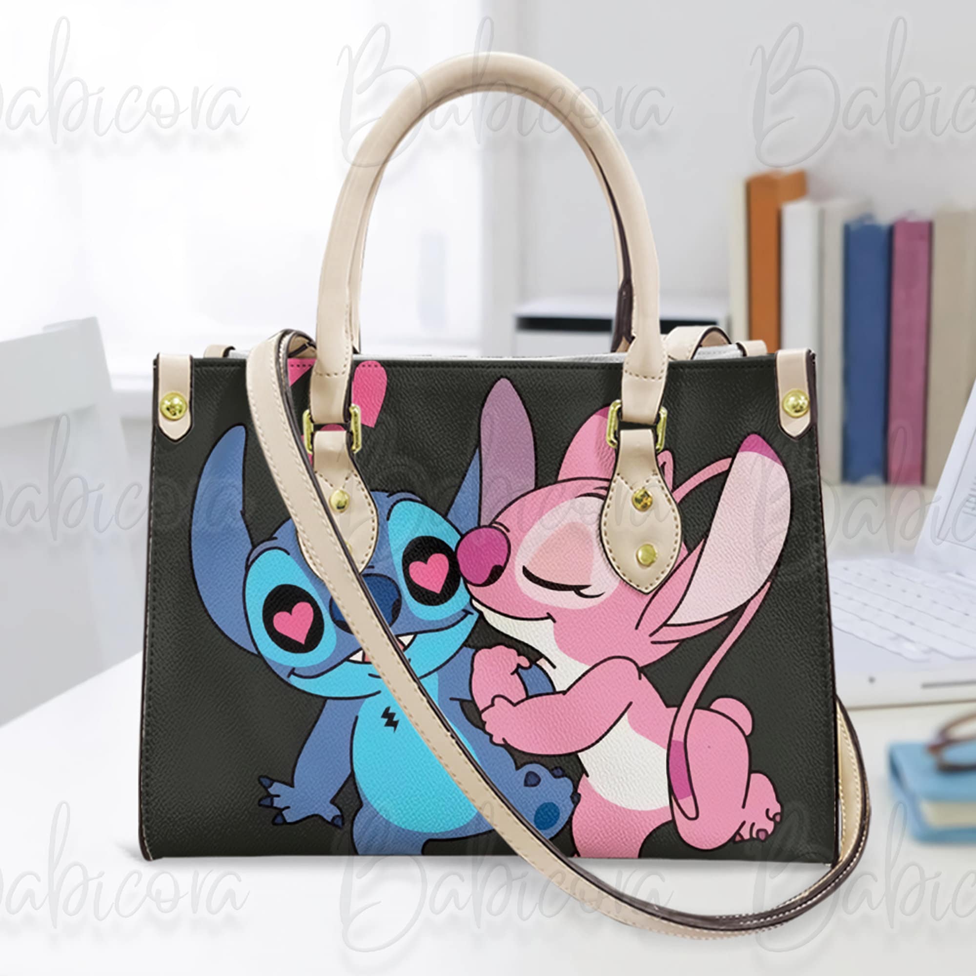 Stitch Angel Disney Bag, Lilo And Stitch Leather Handbag sold by ...