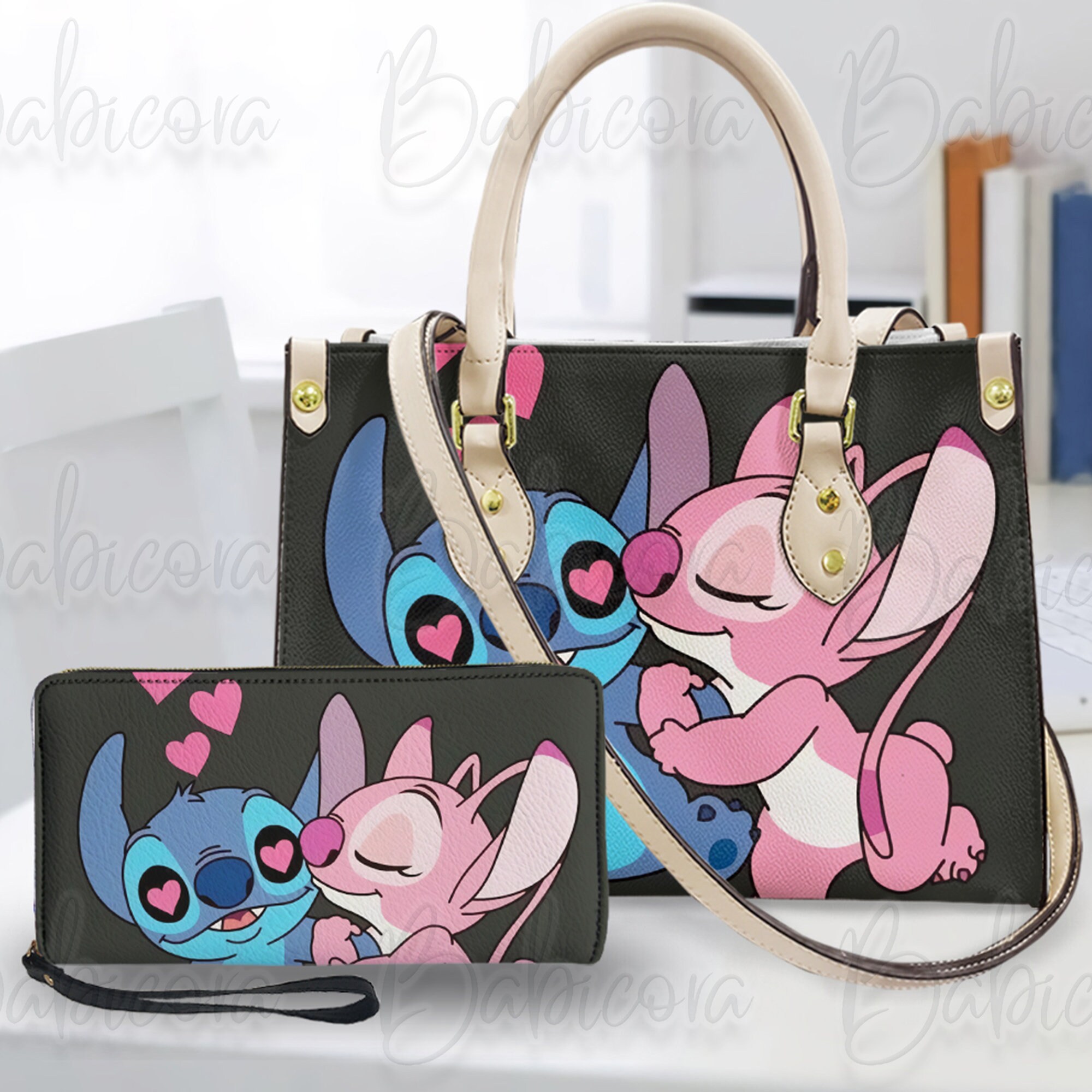 Stitch Angel Disney Bag, Lilo And Stitch Leather Handbag sold by ...