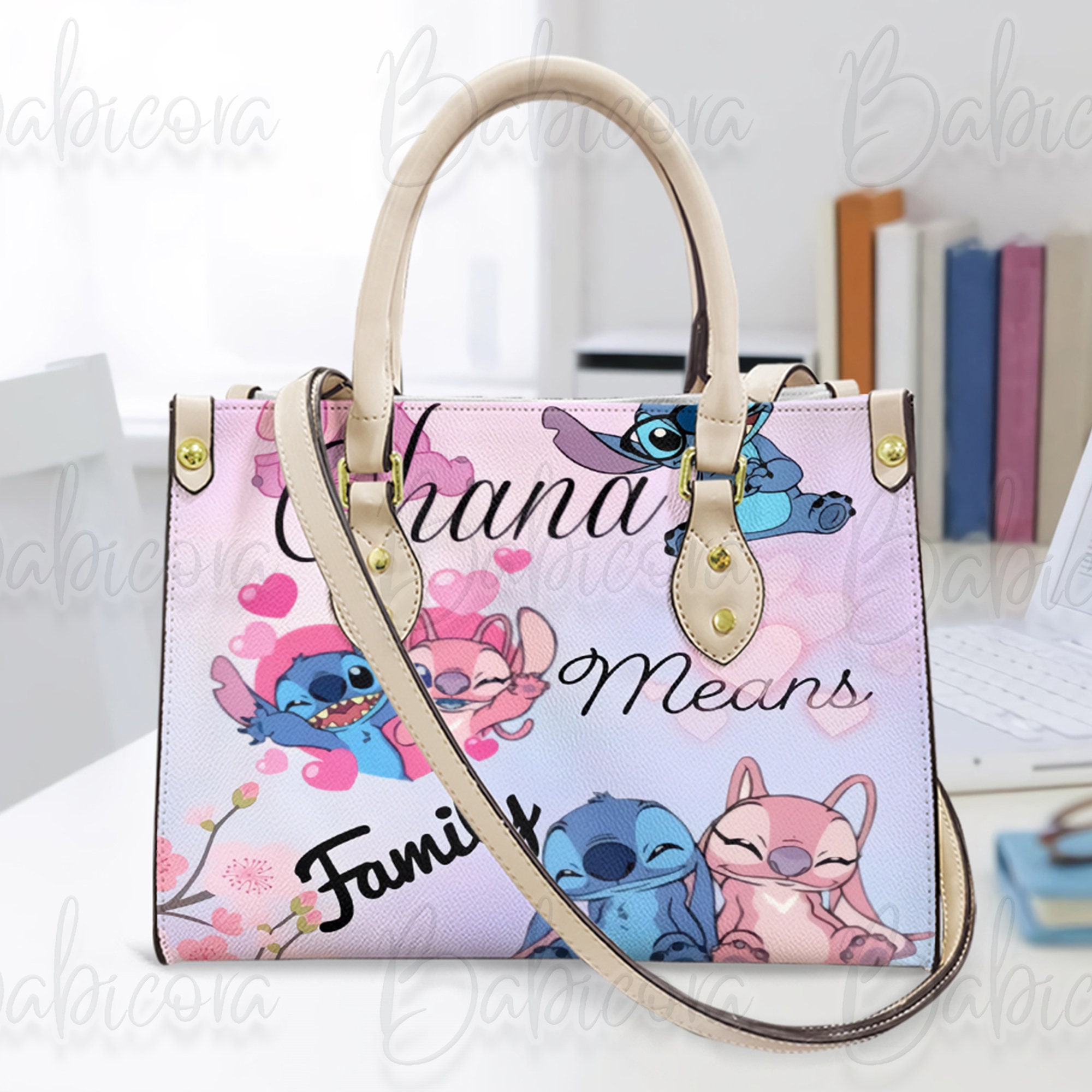 Stitch Angel Disney Bag, Lilo And Stitch Leather Handbag sold by Wash ...