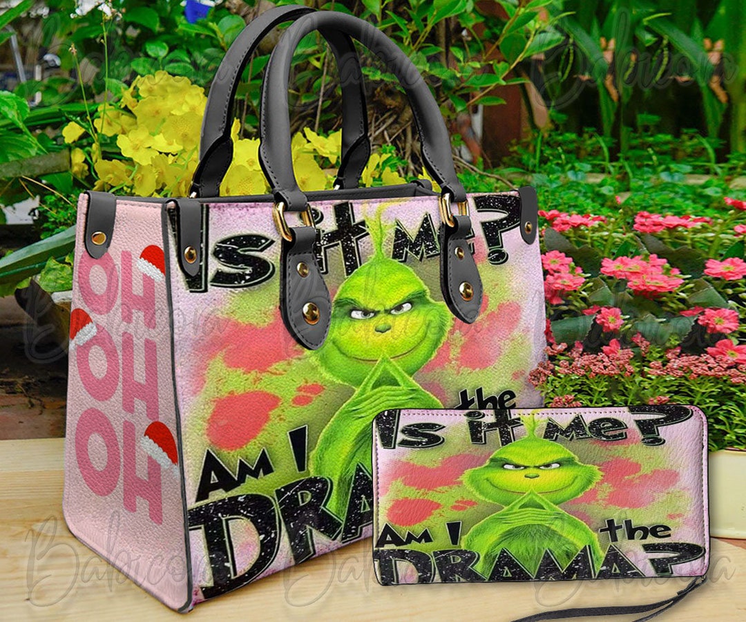 Grinch Christmas Leather Bag & Wallet Grinchmas Women - Etsy