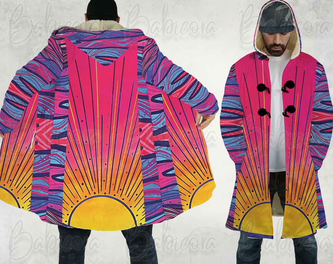 Purple Haze Hooded Cloak Festival Clothing Custom Dream Cloak Sun Cloak ...