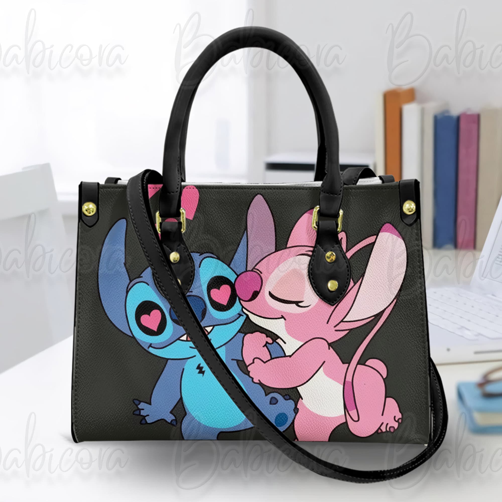 Stitch Angel Disney Bag, Lilo And Stitch Leather Handbag sold by ...
