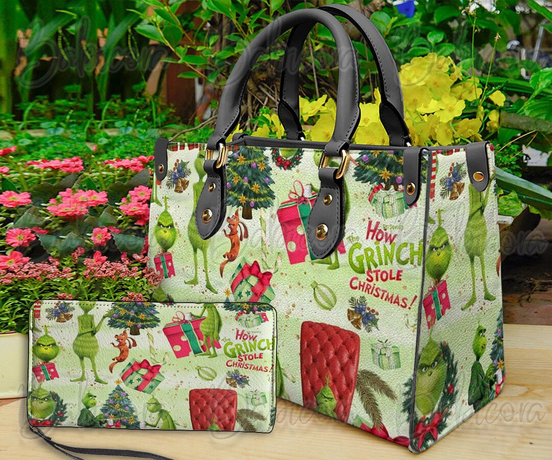 Grinch Christmas Leather Bag & Wallet Grinchmas Women - Etsy