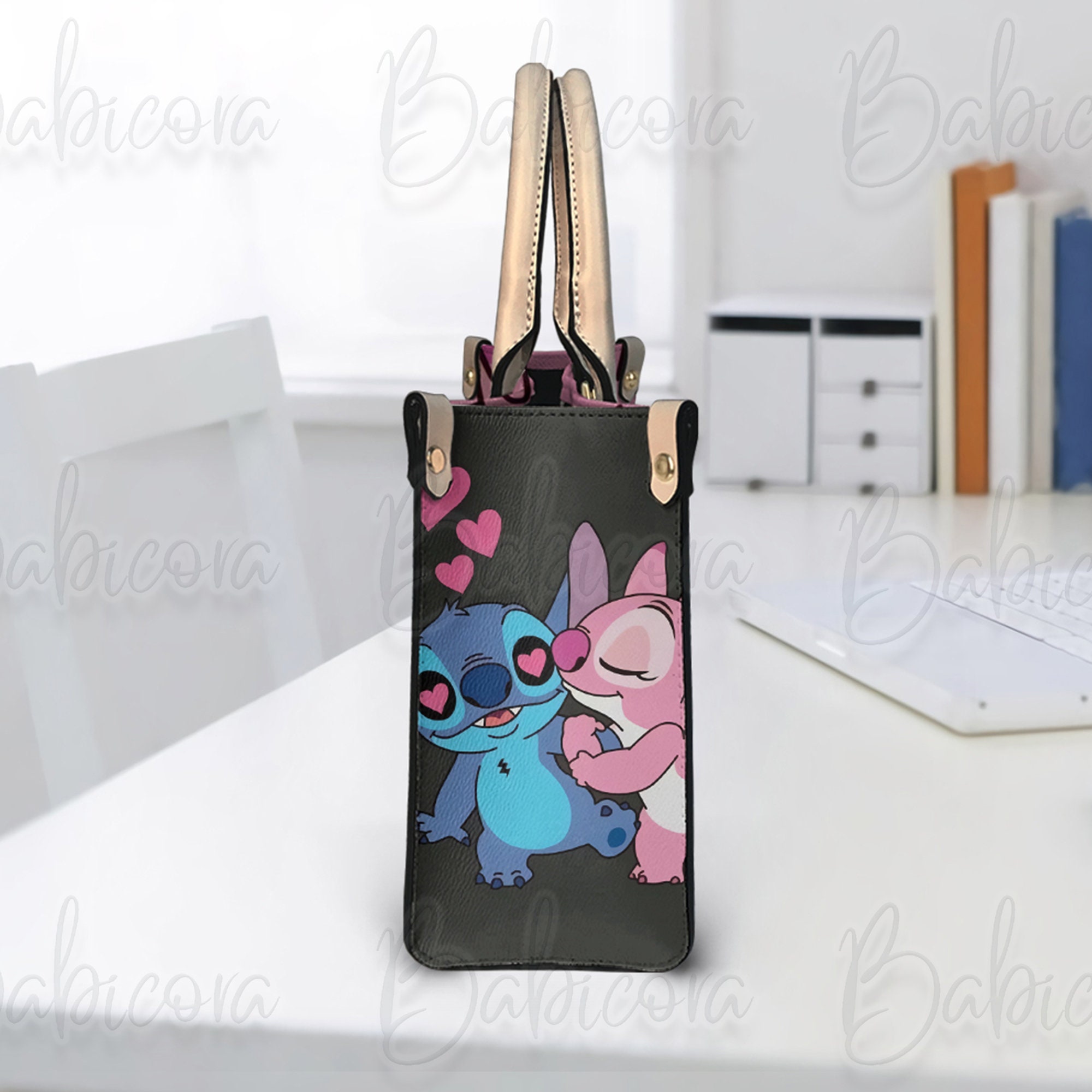 Stitch Angel Disney Bag, Lilo And Stitch Leather Handbag sold by ...