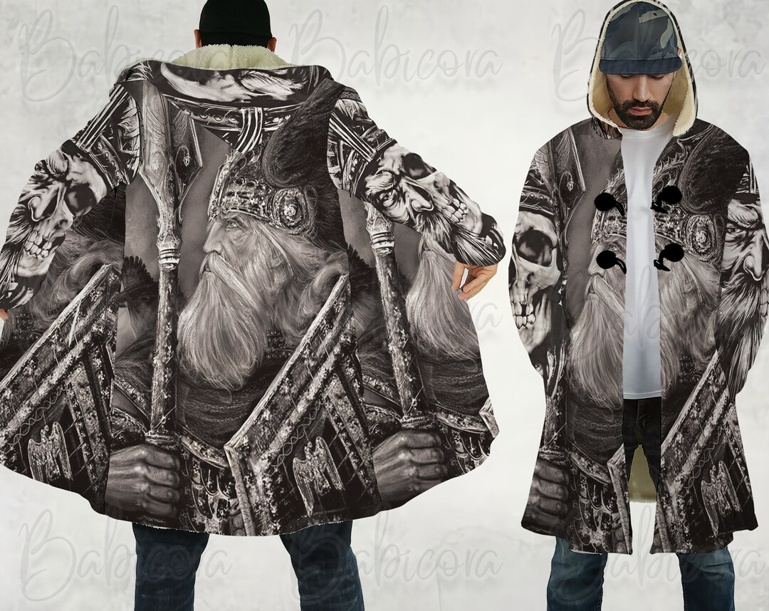 Viking Odin Thor Hooded Cloak Viking Hooded Coat Custom - Etsy