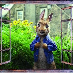 Window With a View Peter Rabbit Movie in the Garden Wall Mural - Etsy