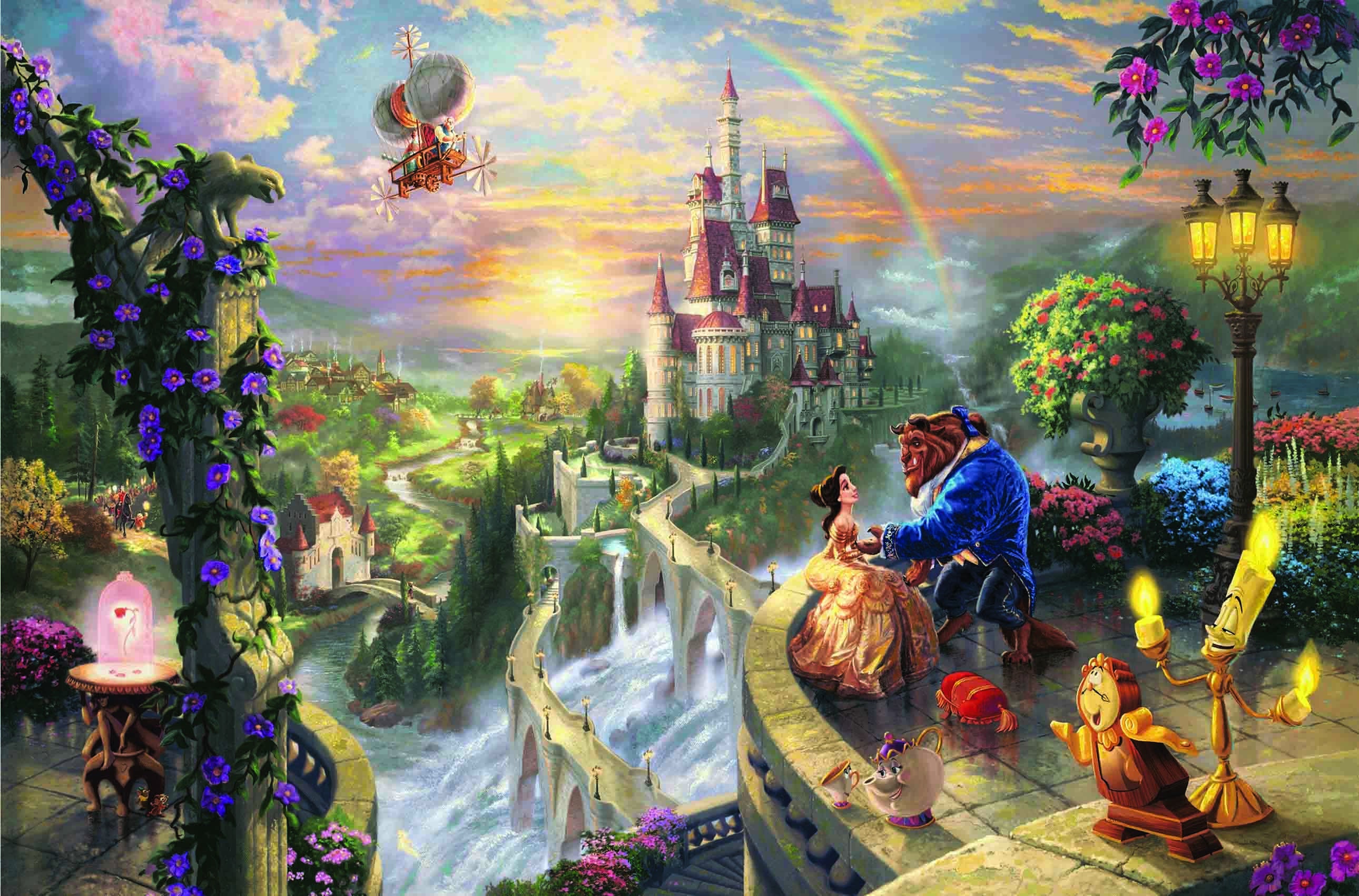 Enchanted Castle Wall Mural - Etsy
