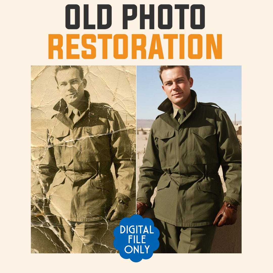 Old Photo Restoration Service: Fix Damaged Photos (digital File) - Etsy