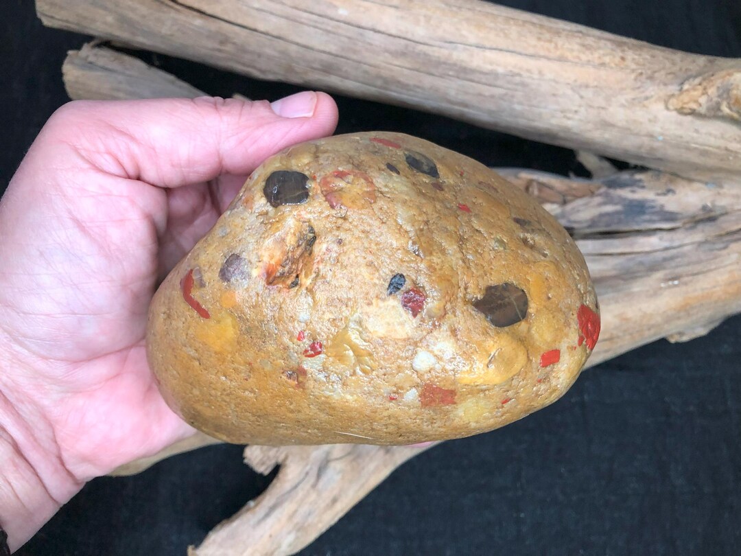 2 Lb 8.4 Oz Colorful Pudding Stone Large Natural Gem From Lake Huron ...