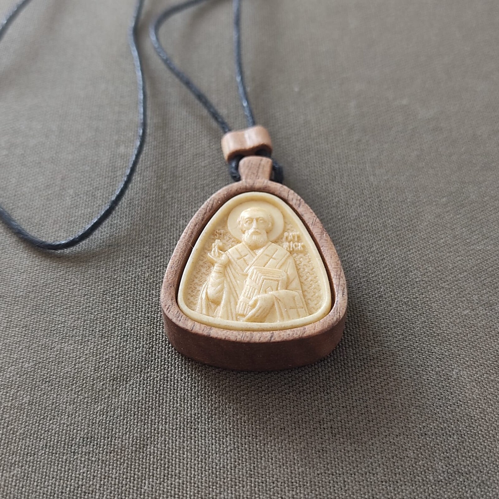 St. Patrick. Pendant Around the Neck. A Christian Saint.the - Etsy