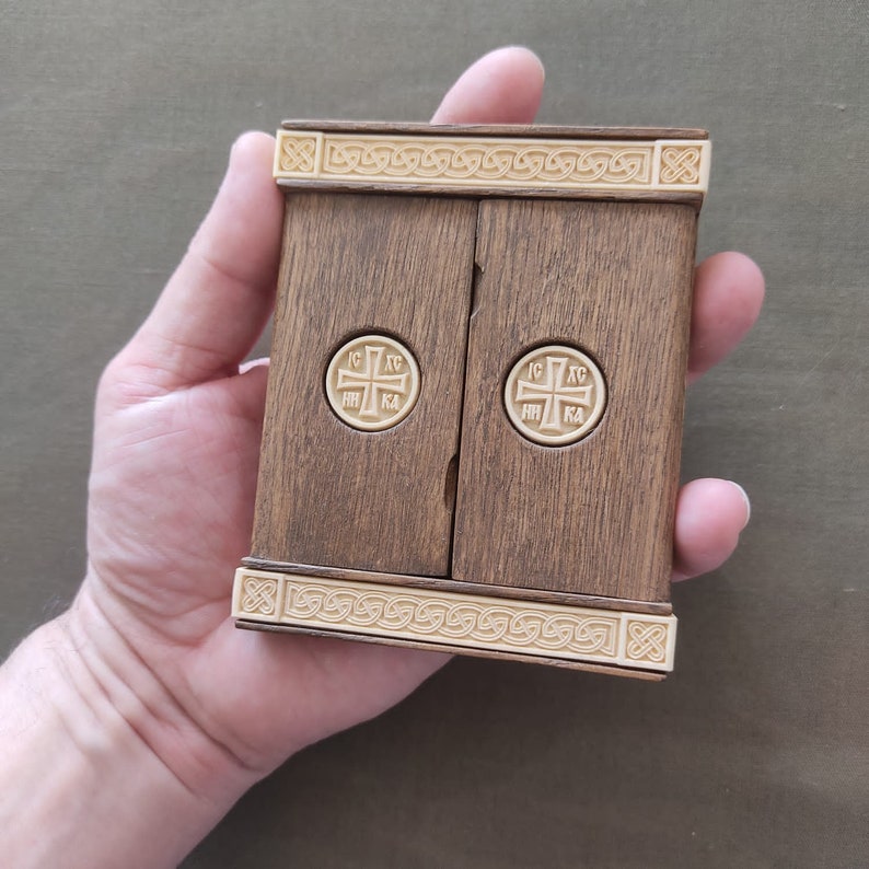 Carved Handmade Wooden Icon.triptych of the Nativity of Christ ...