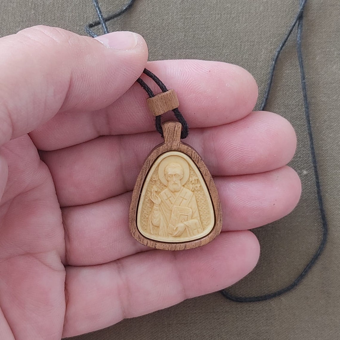 St. Patrick. Pendant Around the Neck. A Christian Saint.the - Etsy