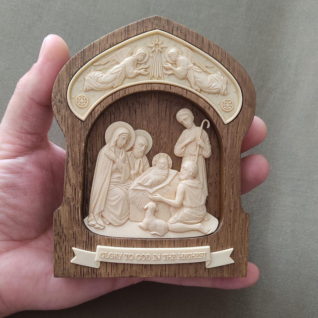 The Nativity Scene.the Nativity of Christ.the Virgin Mary.the Baby ...