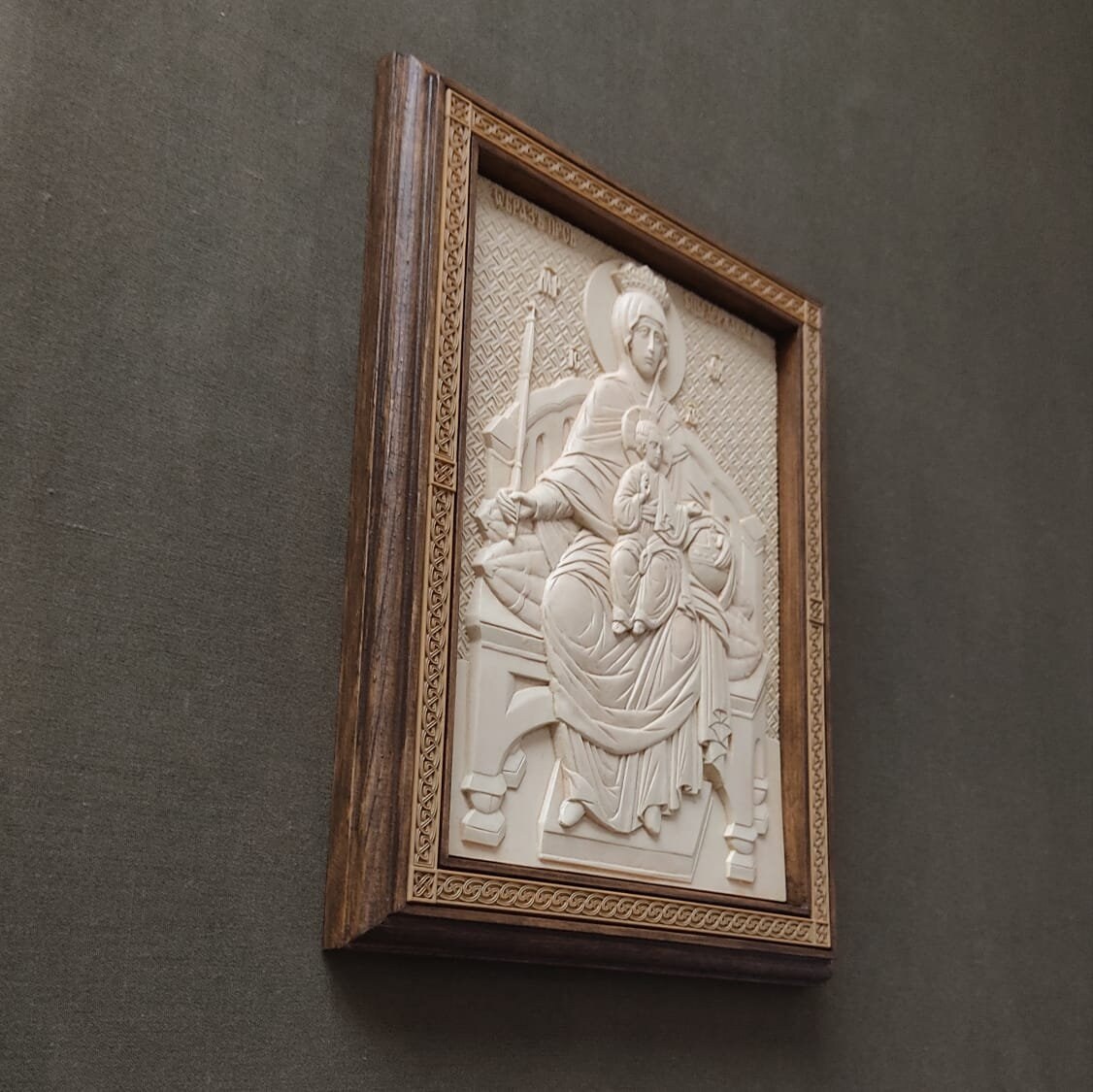 Handmade Wooden Icon.the Sovereign Icon of the Mother of God.tsargrad ...