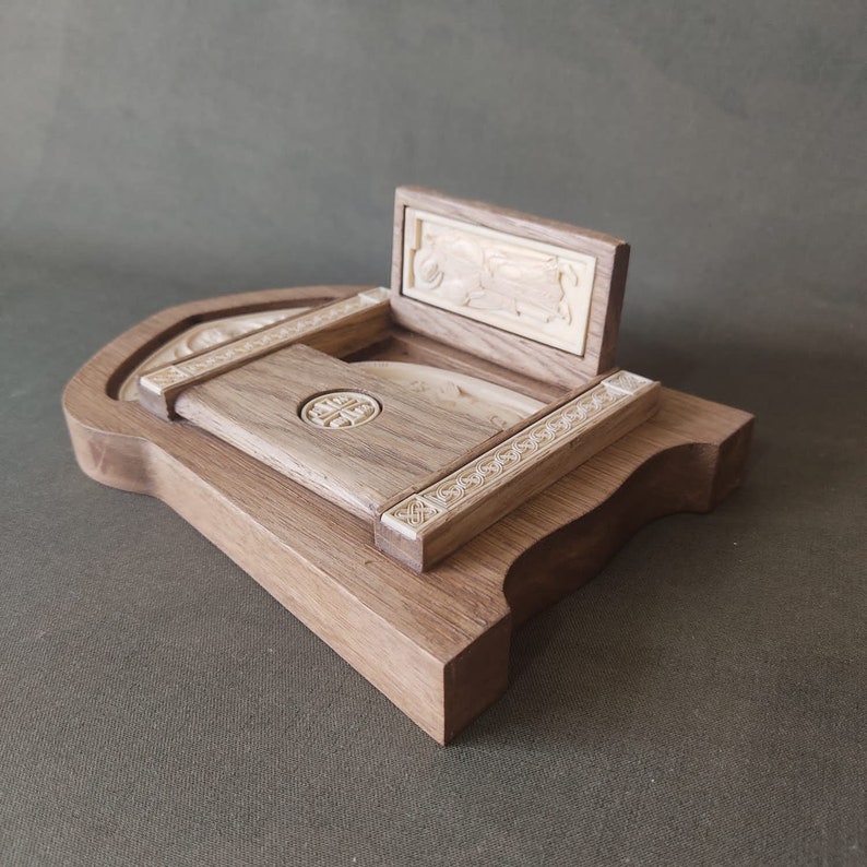 Carved Handmade Wooden Icon.triptych.icon of the Sign of the | Etsy