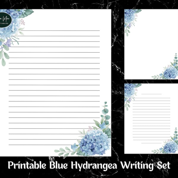 Hydrangea Letter - Etsy
