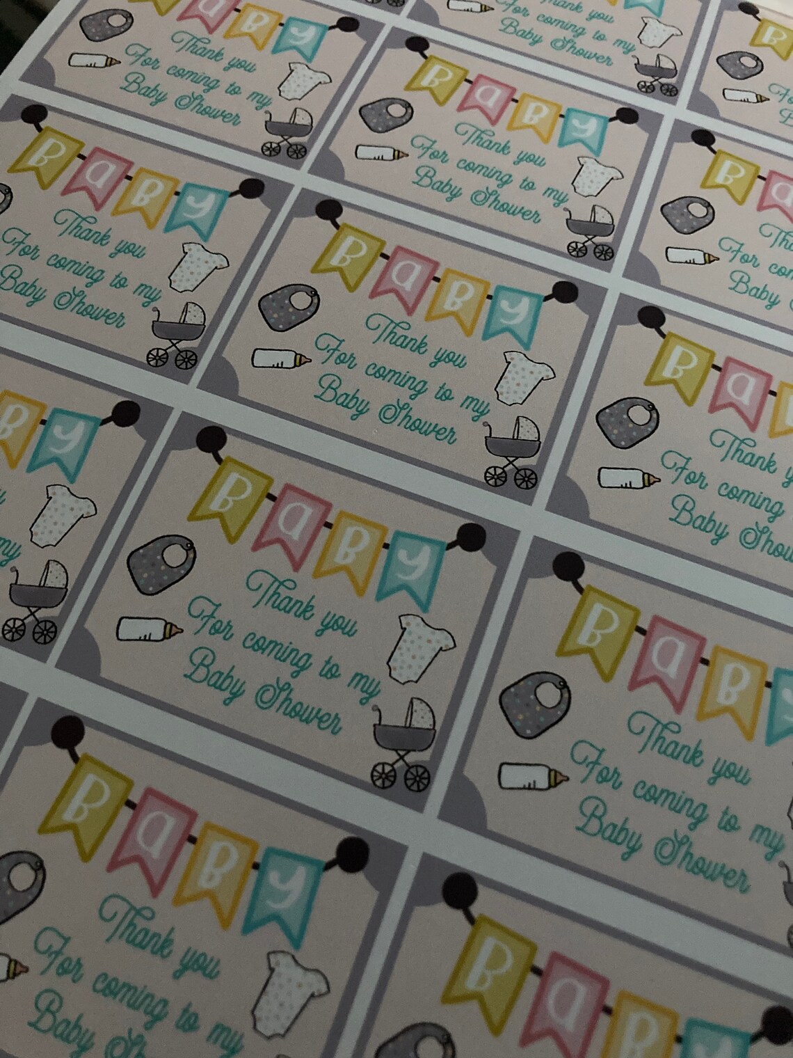 Baby Shower Gift Tag - Digital Download - Print at Home. for Candy ...