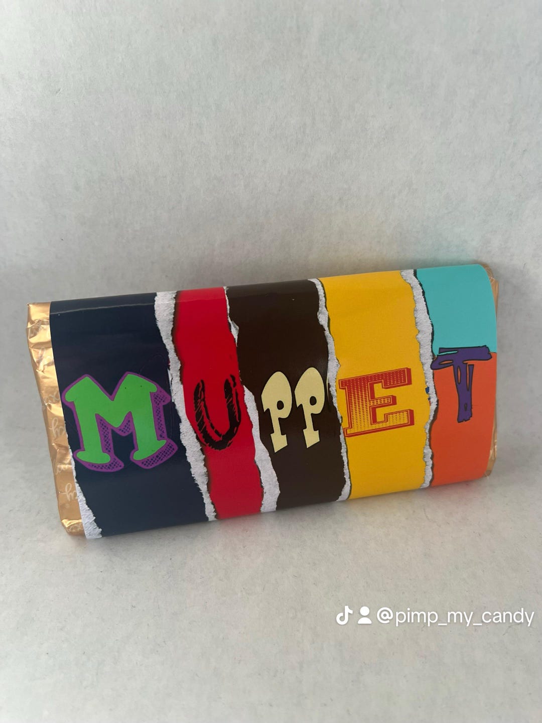 MUPPET, Chocolate Bar & Wrapper. Gift for Him or Her.choice of Branded ...