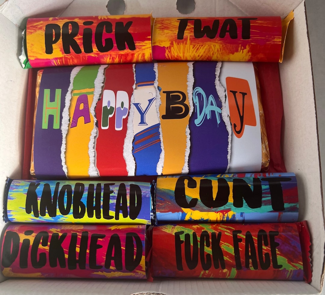 Happy Birthday, Rude Chocolate Gift Box. Chocolate Hamper.gift for Her ...