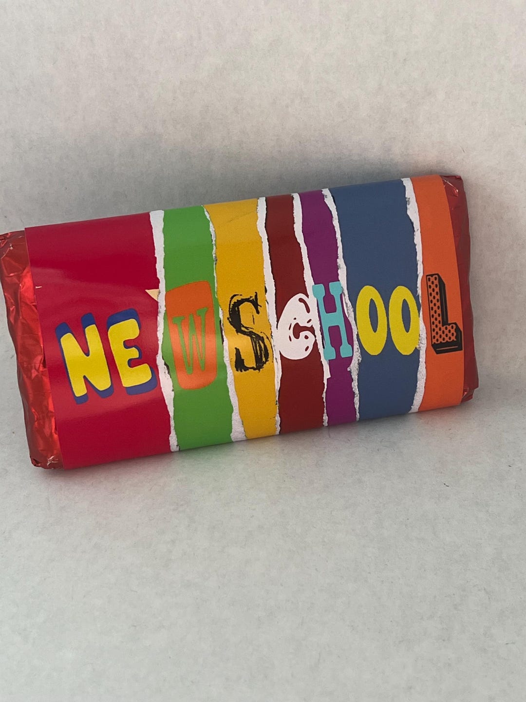 New School Chocolate Bar & Wrapper.gift for Him or Her.choice of ...